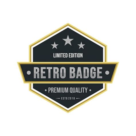 Premium Vector Classic Vintage Retro Label Badge Logo Design