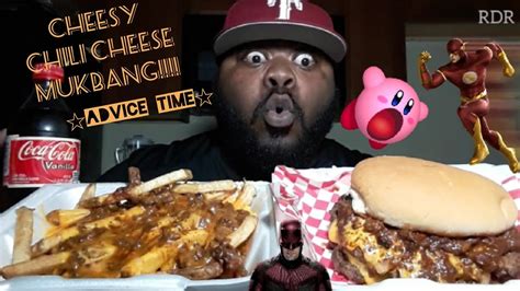 Cheesy Chili Cheese Mukbangadvice Time Eating Show Youtube