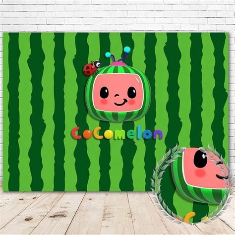 Cocomelon Party Supplies Cocomelon Backdrop Happy Birthday 7x5
