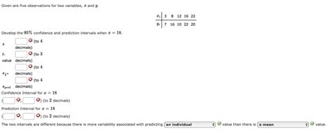 solved given are five observations for two variables x and