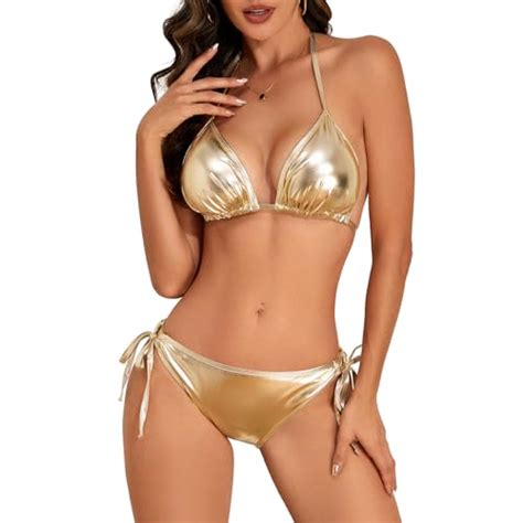 I Tested The Hottest Metallic Gold Bikini Set And Heres Why Its A