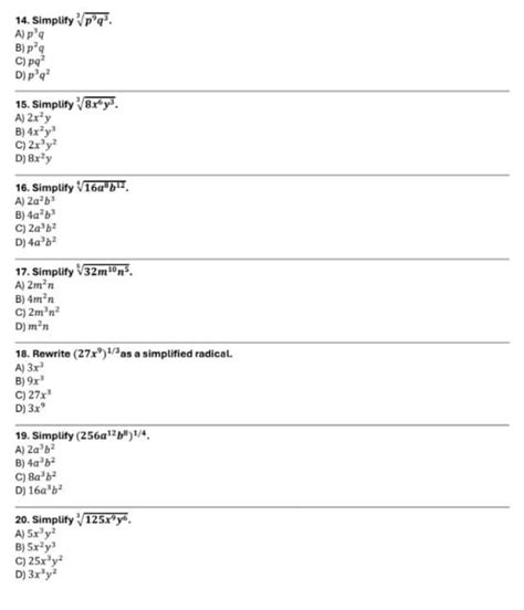Rational Exponents Practice Multiple Choice By Ashleys Math Class Pass