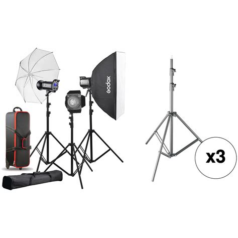 Godox QT600IIM Studio Flash Monolight (3-Light Kit) QT600II-D