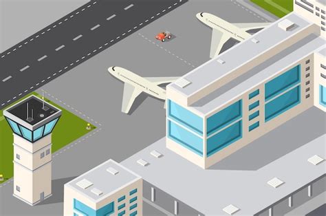 공항 터미널 디자인 무료 벡터