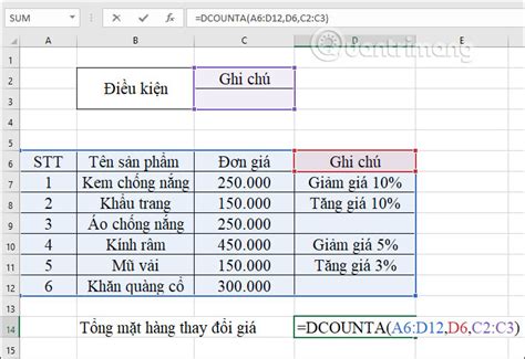 Dcounta Function How To Use The Function To Count Non Empty