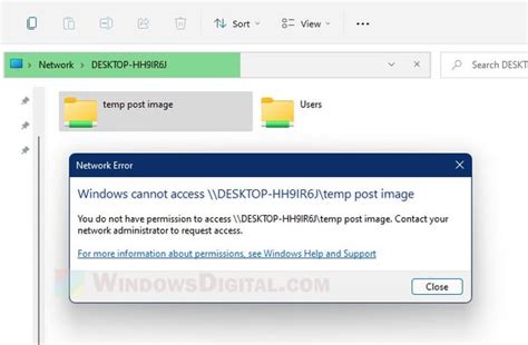 Fix Windows Cannot Access Shared Folder You Do Not Have Permission