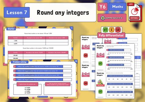 Year 6 Place Value Round Any Integers Lesson 7 Grammarsaurus