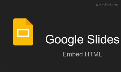 How To Embed HTML Into Google Slides