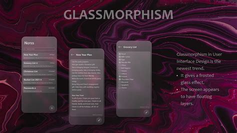 Glassmorphism In Ui On Behance