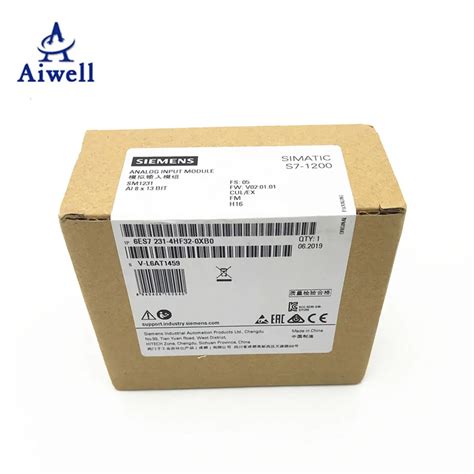 6es7231 4hf32 0xb0 Siemens Plc Simatic S7 1200 Sm1231 Plc Analog Input Module Buy Original