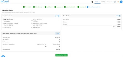 File Form 990 Ez Online With Free 990ez Schedule Filing