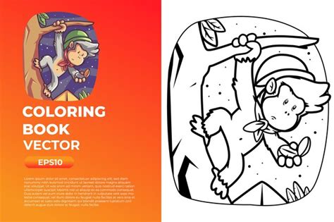 Libro de colorear para niños Vector Premium
