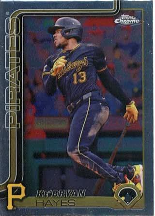 2025 Topps Chrome Baseball 196 Kebryan Hayes Pittsburgh Pirates Official Mlb