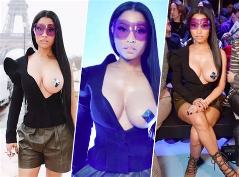 Photos Fashion Week Exit Kim Kardashian Nicki Minaj Exhibe Son Sein Et Devient La Reine De