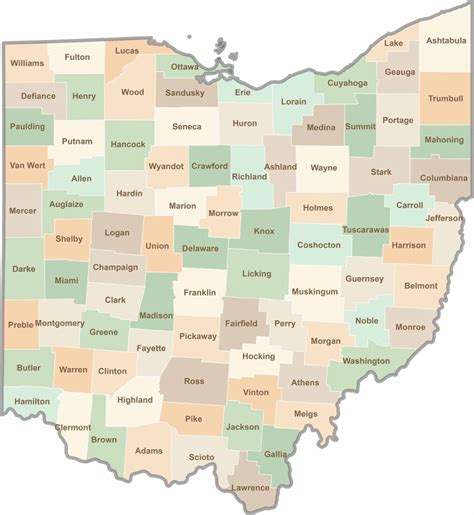 Mahoning County Map Ohio Us County Maps