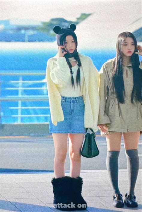 Kyujin And Jiwoo Nmixx Airport Outfit Fashion Outfits Fashion
