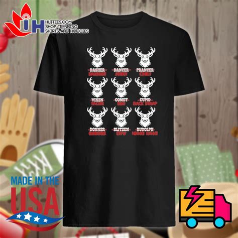 Dasher Dancer Prancer Vixen Comet Cupid Donner Blitzen