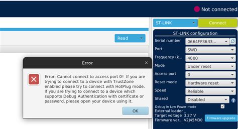 Trusted Firmware M V210 Bricked Nucleo L552ze
