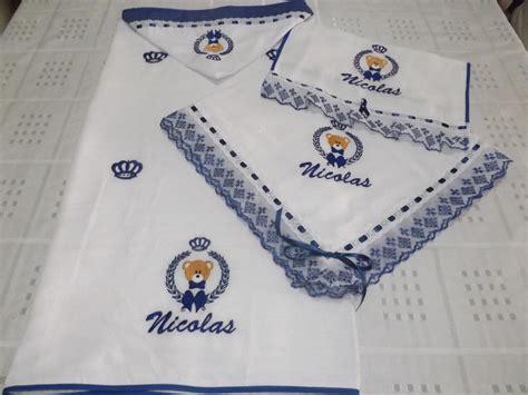 kit toalha fralda ombro boc bordado bebê Elo7