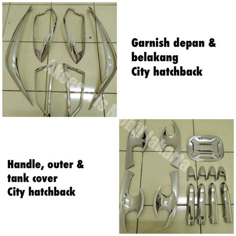 PAKET GARNISH LIST LAMPU HITAM DEPAN BELAKANG CITY HATCHBACK Lazada Indonesia