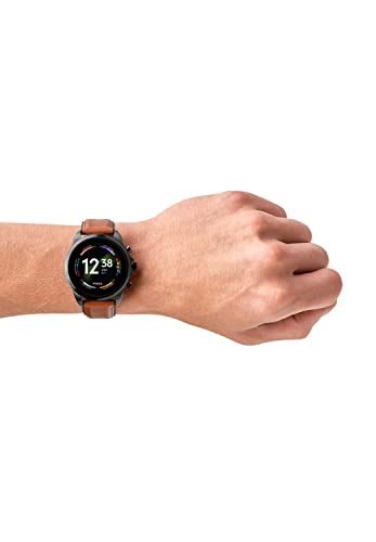 Montre Connect E Me G N Ration De Fossil En Acier Inoxydable Noire Pour Homme Avec Bracelet