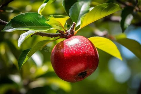 Green Red Apple Hanging Tree Stock Illustrations 422 Green Red Apple