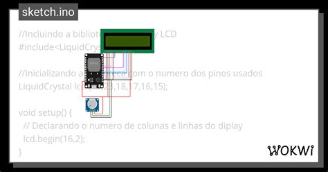 Lcd Junto Professor Wokwi Esp32 Stm32 Arduino Simulator