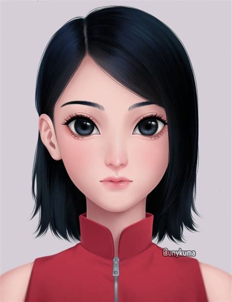 Semi Realistic Sarada 😳 Rboruto