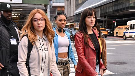 Sydney Sweeney And Dakota Johnson Wear Dr Martens Shoes While Filming
