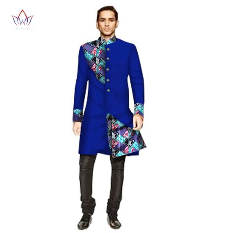 2017 Spring Mens African Clothing Long Sleeve Slim Fit Mens Shirt Print