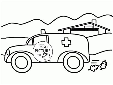 Ambulance Coloring Pages At Getcolorings Free Printable Colorings