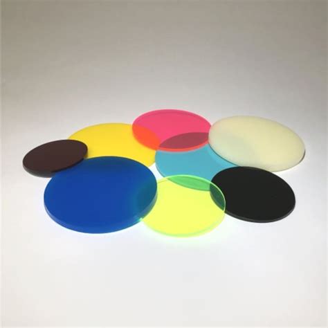 Translucent Acrylic Disks Colored Plexiglass Discs Plastic Circles