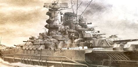 菅野泰紀 Art Studio 楓 Fu 鉛筆艦船画集「肖像 序 」好評販売中！ On Twitter 艦船 戦艦 大和 日本海軍