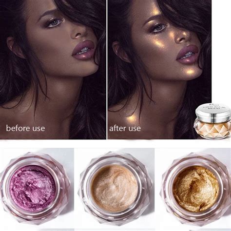 Face Highlighter Illuminator Body Glow Shimmer Brighten Facial Makeup ...
