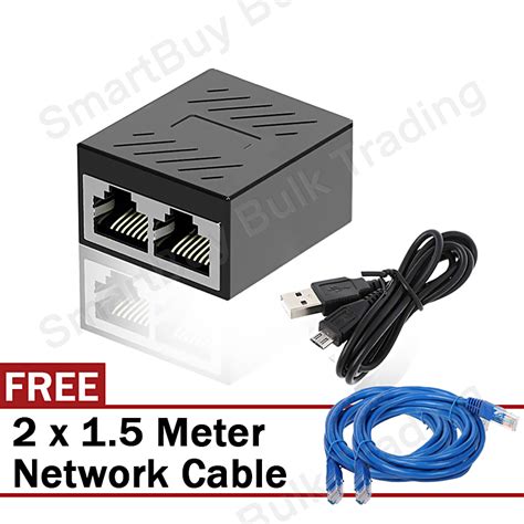 Smartbuy Usb Powered Rj45 Network Splitter For Simultaneous Lan Cable Sharing Internet