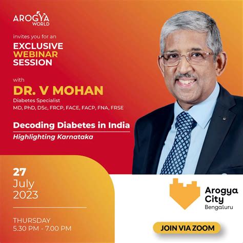 Dr V Mohan Diabetes Specialist Posted On Linkedin
