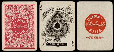 Lot Detail Tobacciana Lorillard Climax Plug Advertising Playing Card