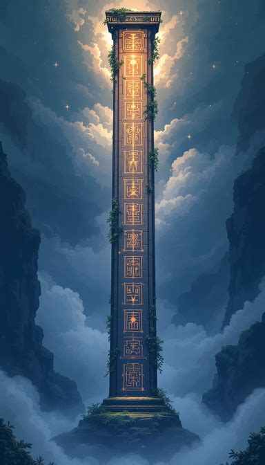 Free Sacred Sky Pillar Image Pillar Ancient Hieroglyphics