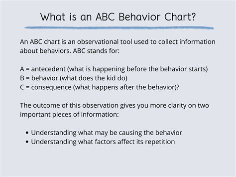 ABC Behavior Chart Behavior Analysis Consequence Chart Behavior Tracker BC Chart Behavior Chain