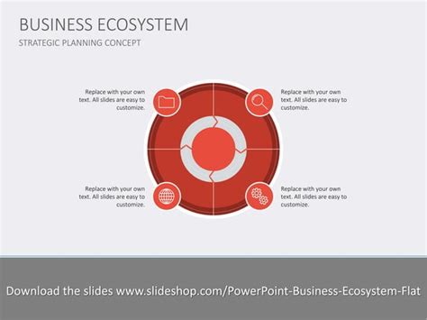 Slideshop Business Ecosystem Flat Slideshare Ppt