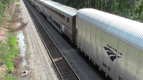 Amtrak Autotrain Departing Lorton Station Youtube