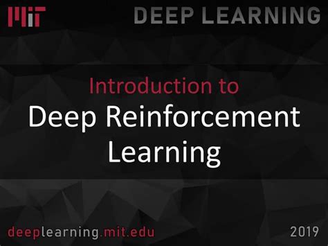 Mit 6 S091 Introduction To Deep Reinforcement Learning Deep Rl By