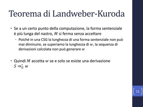Linguaggi Context Sensitive E Linear Bounded Automata Ppt