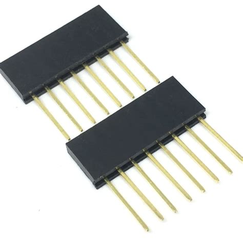 2 54mm Single Row Female Long Pins 11mm Breakaway Pcb Board Pin Header
