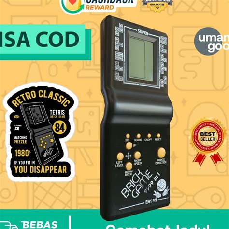 Jual N U♥㊛12 Gamebot Jadul Brick Game Game Bot Retro Gameboy Mainan