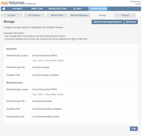 Vmware App Volumes 2xx Configure Bjosorens It Tech Blog