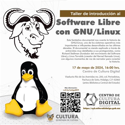 Taller De Introducción Al Software Libre Y Gnulinux Centro De Cultura Digital Del Estado De