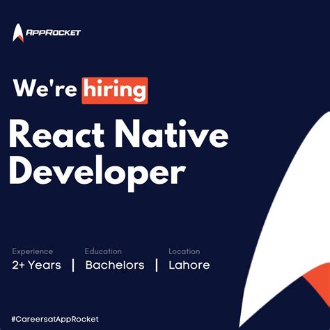 Approcket On Linkedin Careersatapprocket Hiring Careers React Reactnative…