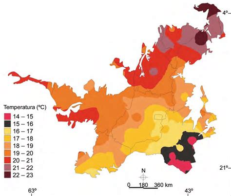 Temperatura Média Anual Das Mínimas °c No Bioma Cerrado Download