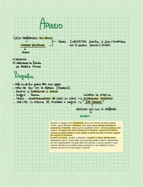 Apuleio Vita E Opere Dispense Di Latino Docsity